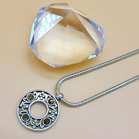 Brighton | Jewelry | Brighton Sacred Circle Reversible Scroll Swarovski ...